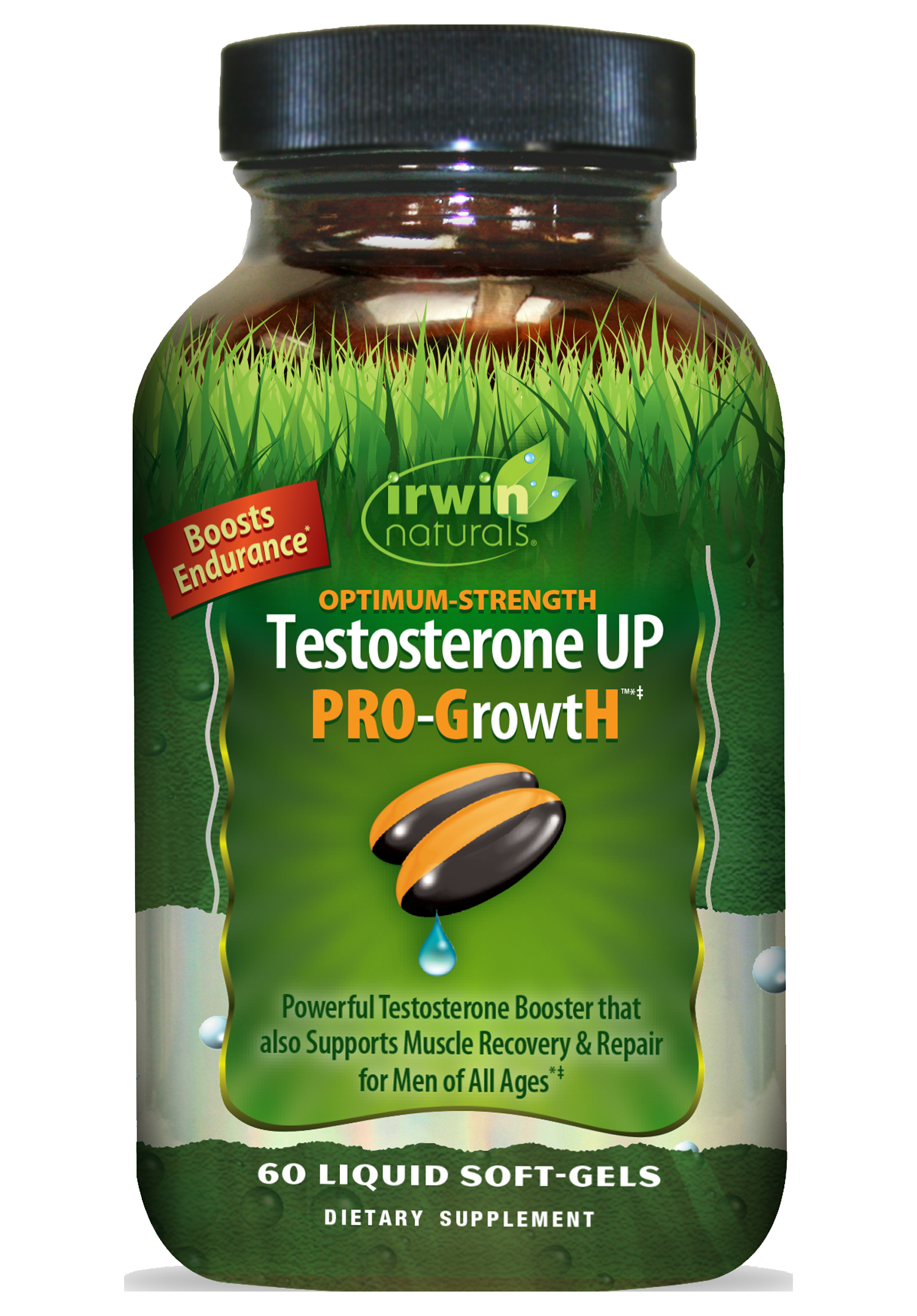Testosterone UP Pro-Growth - Liquid Soft-Gel by Irwin Naturals – Irwin ...